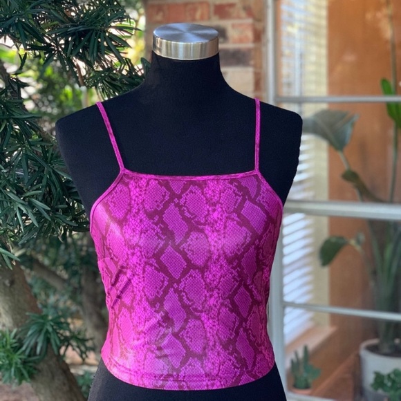 Vintage | Tops | Vintage Y2k Express Snakeskin Halter Top Racer Corset ...